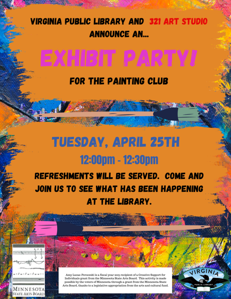 Adult Painting Club Exhibit | VIRGINIA PUBLIC LIBRARY