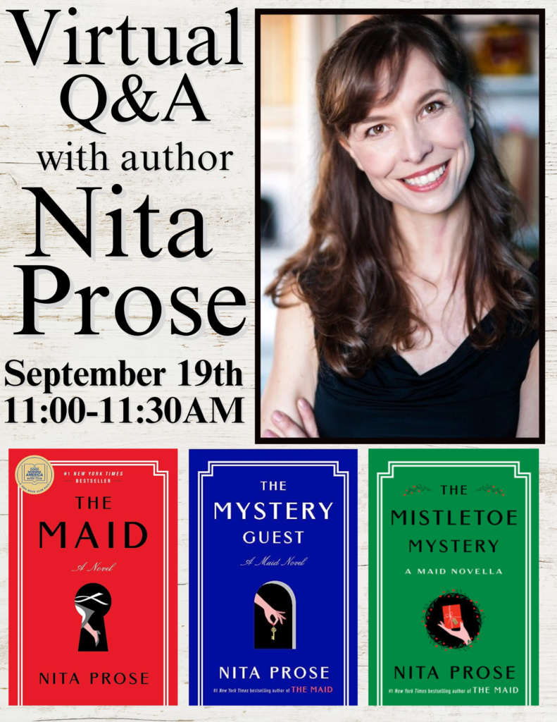 Virtual Q & A w/ Author Nita Prose | VIRGINIA PUBLIC LIBRARY